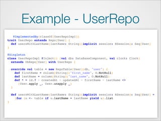 Using Scala Slick at FortyTwo | PDF | Databases | Computer Software and Applications