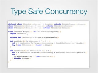 Using Scala Slick at FortyTwo | PDF | Databases | Computer Software and Applications