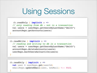 Using Scala Slick at FortyTwo | PDF | Databases | Computer Software and Applications