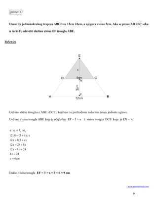 Slicnost trouglova | PDF