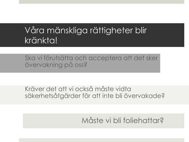 Personlig Integritet och Nätet - Högskolan Väst | PPT