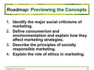 Marketing ethics and social responsibility | Criticisms of Marketing | PPT