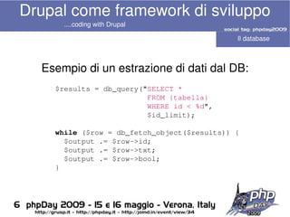 Drupal come framework di sviluppo | PPT
