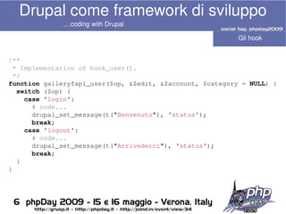 Drupal come framework di sviluppo | PPT