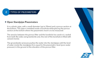 Piezometers: Types, Functions & How It Works? | PDF