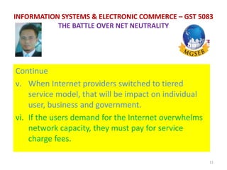 Slide 1 -the battle over net neutrality | PPTX