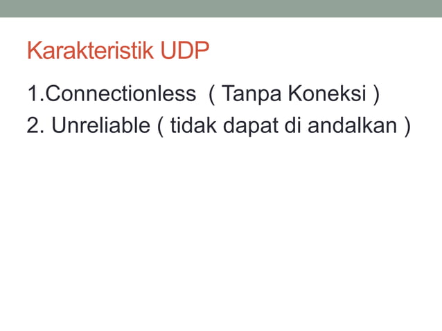 UDP (User Datagram Protocol) & TCP (Transfer Control Protocol) | PDF