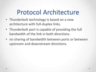 Thunderbolt Technology : The Transformational PC I/O | PPTX | Computer ...