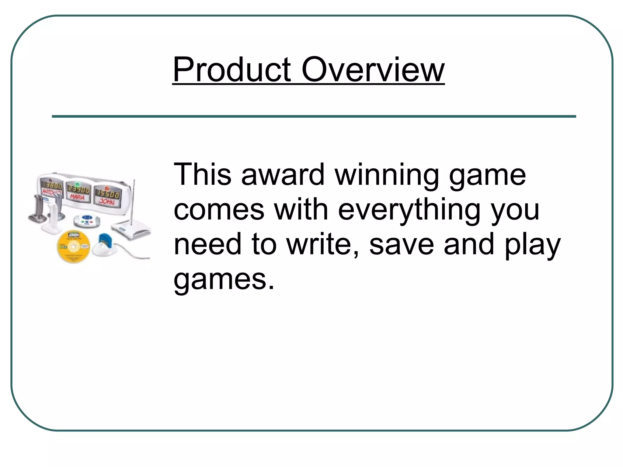 Educational Insights Classroom Jeopardy | PPT