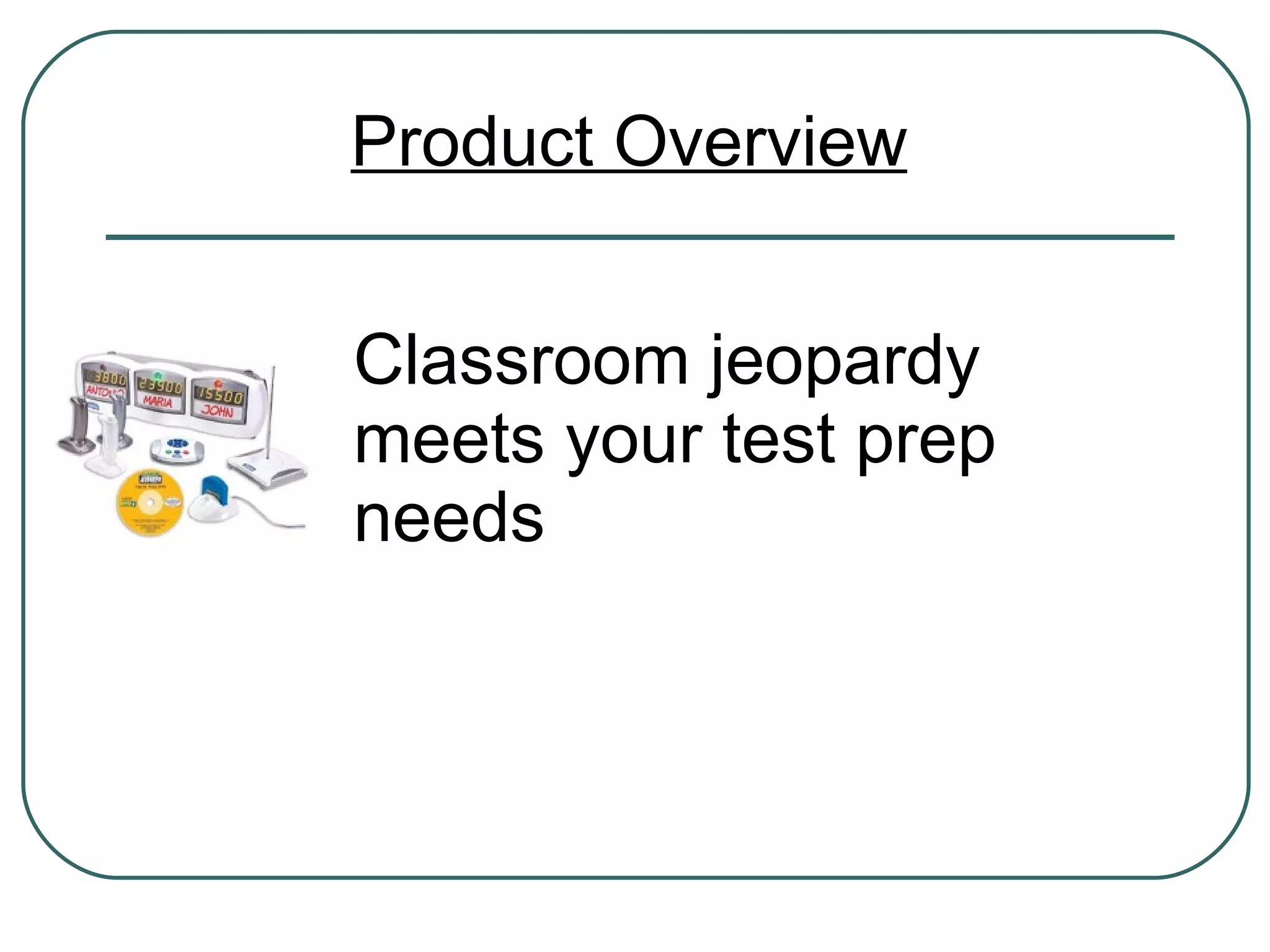 Educational Insights Classroom Jeopardy | PPT