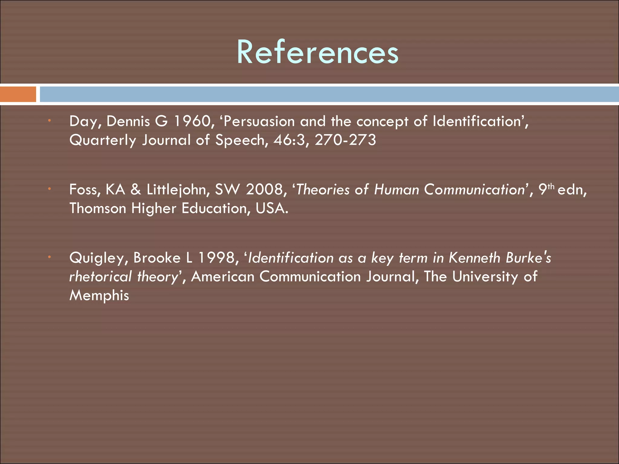 Identification Theory - Kenneth Burke - Group 1 | PPT