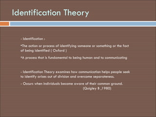 Identification Theory - Kenneth Burke - Group 1 | PPT