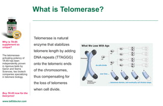 TA-65 Telomerase Activator - Is it a key to unlocking the longevity ...