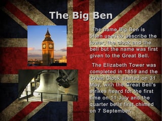 The Westminster Palace and Big Ben | PPT