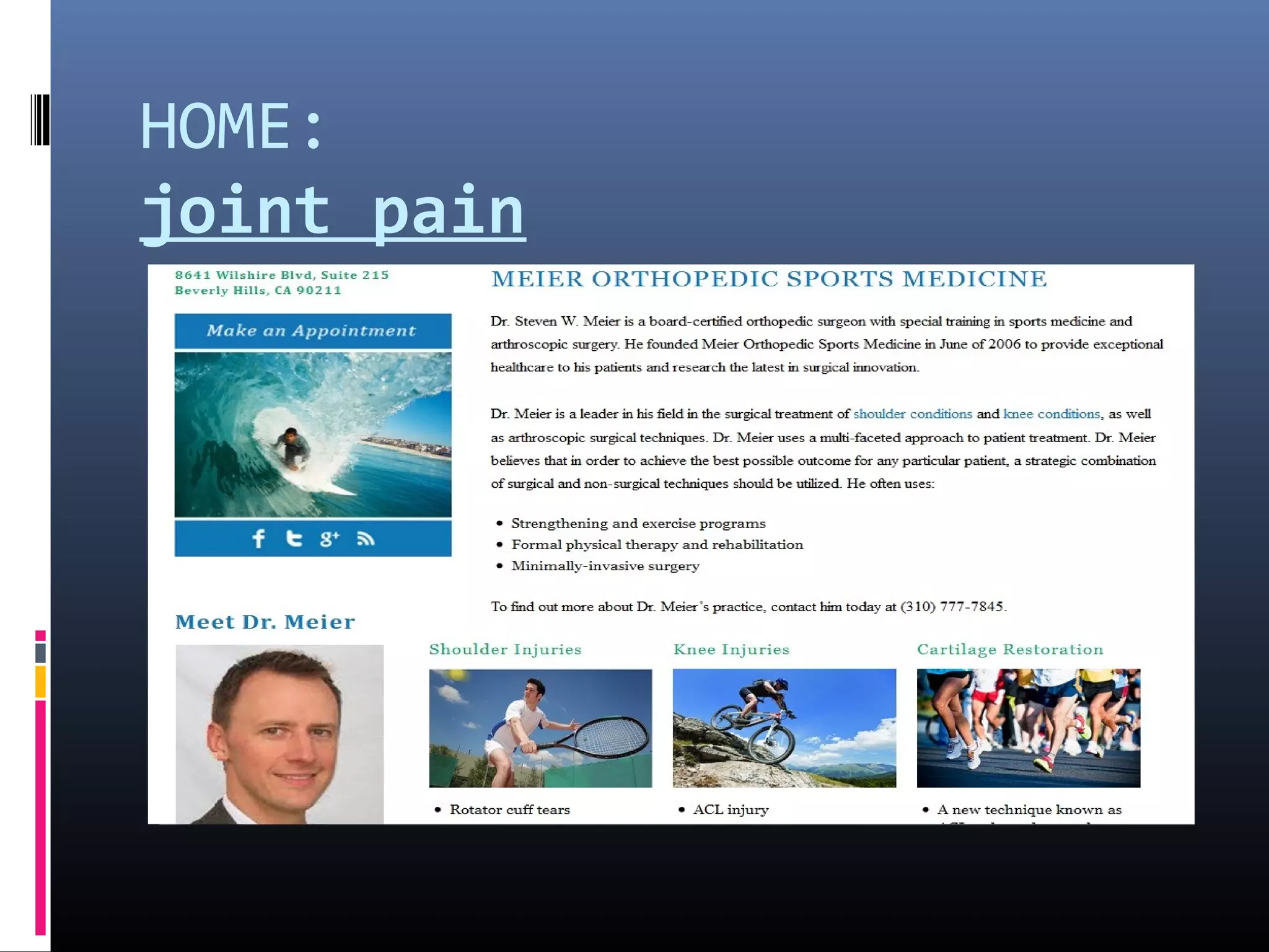 joint pain | PPT