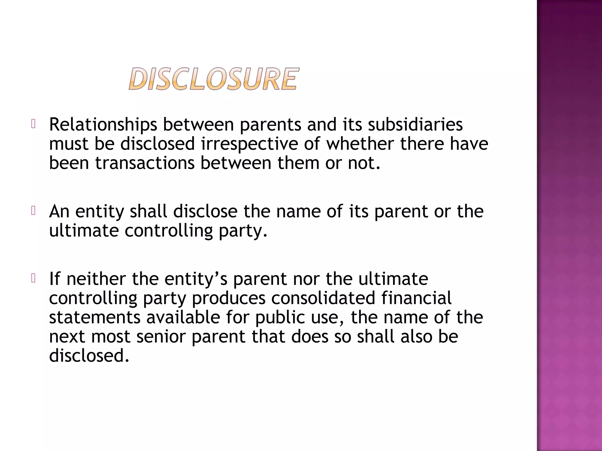 IAS 24 Related parties disclosure | PPT