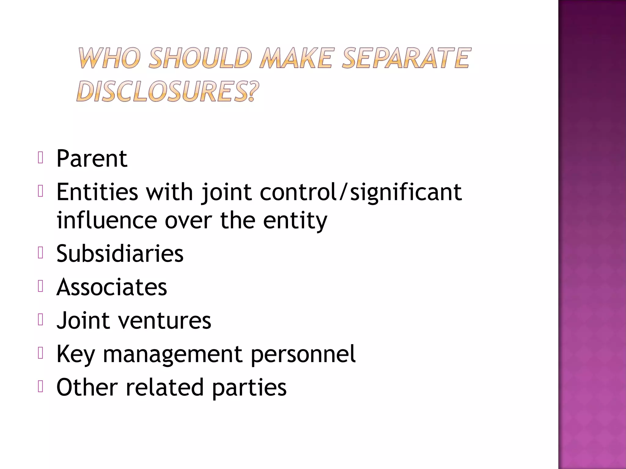IAS 24 Related parties disclosure | PPT