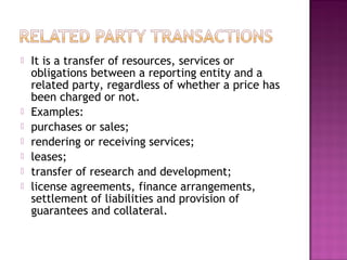 IAS 24 Related parties disclosure | PPT
