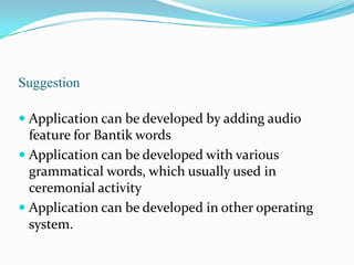 Electronic Dicitionary of Bantik Language | PDF