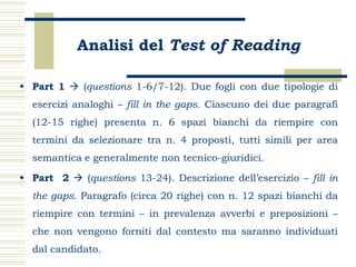 Preparation for the ILEC test | PPT