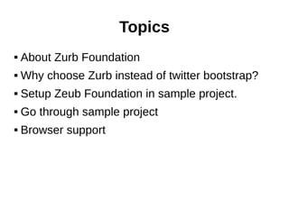Zurb Foundation 5 | PPT