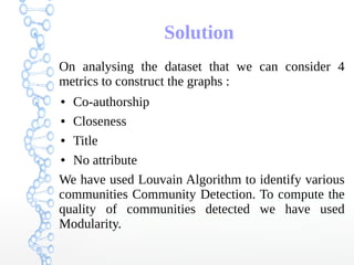 Community DetectionSlide | PDF | Social Networking | Internet