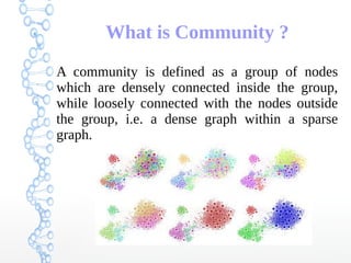 Community DetectionSlide | PDF | Social Networking | Internet