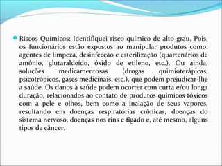 Análise de Riscos em um Ambiente Hospitalar | PPT