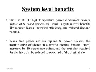 SiC FOR HIGH TEMPERATURE APPLICATIONS | PPTX