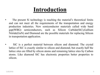 SiC FOR HIGH TEMPERATURE APPLICATIONS | PPT