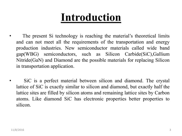 SiC FOR HIGH TEMPERATURE APPLICATIONS | PPT