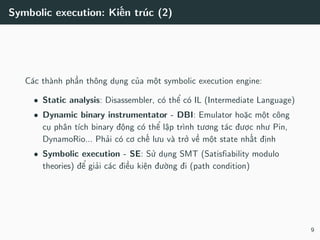 Symbolic execution: The next chapter of the game | PPT