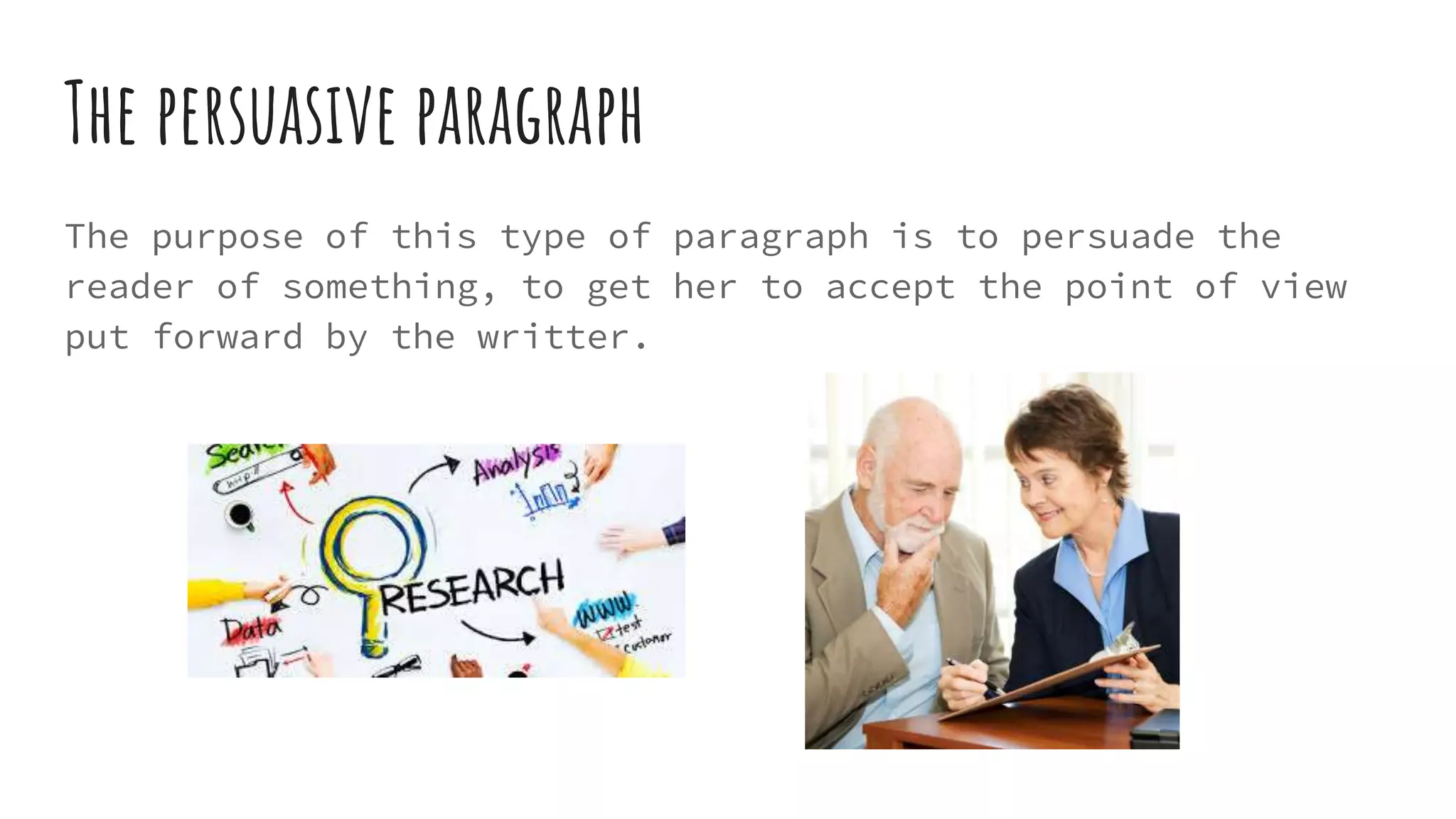 Types of paragraphs | PPT