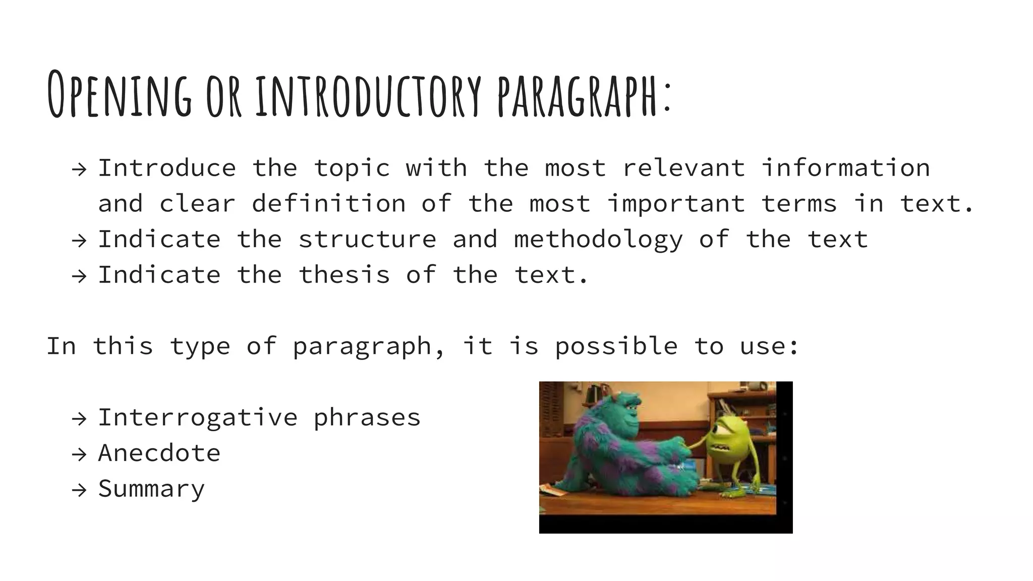 Types of paragraphs | PPT