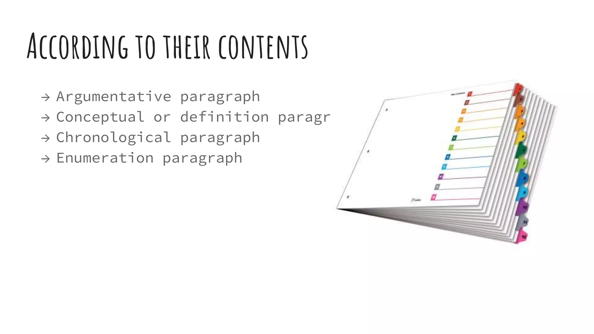 Types of paragraphs | PPT