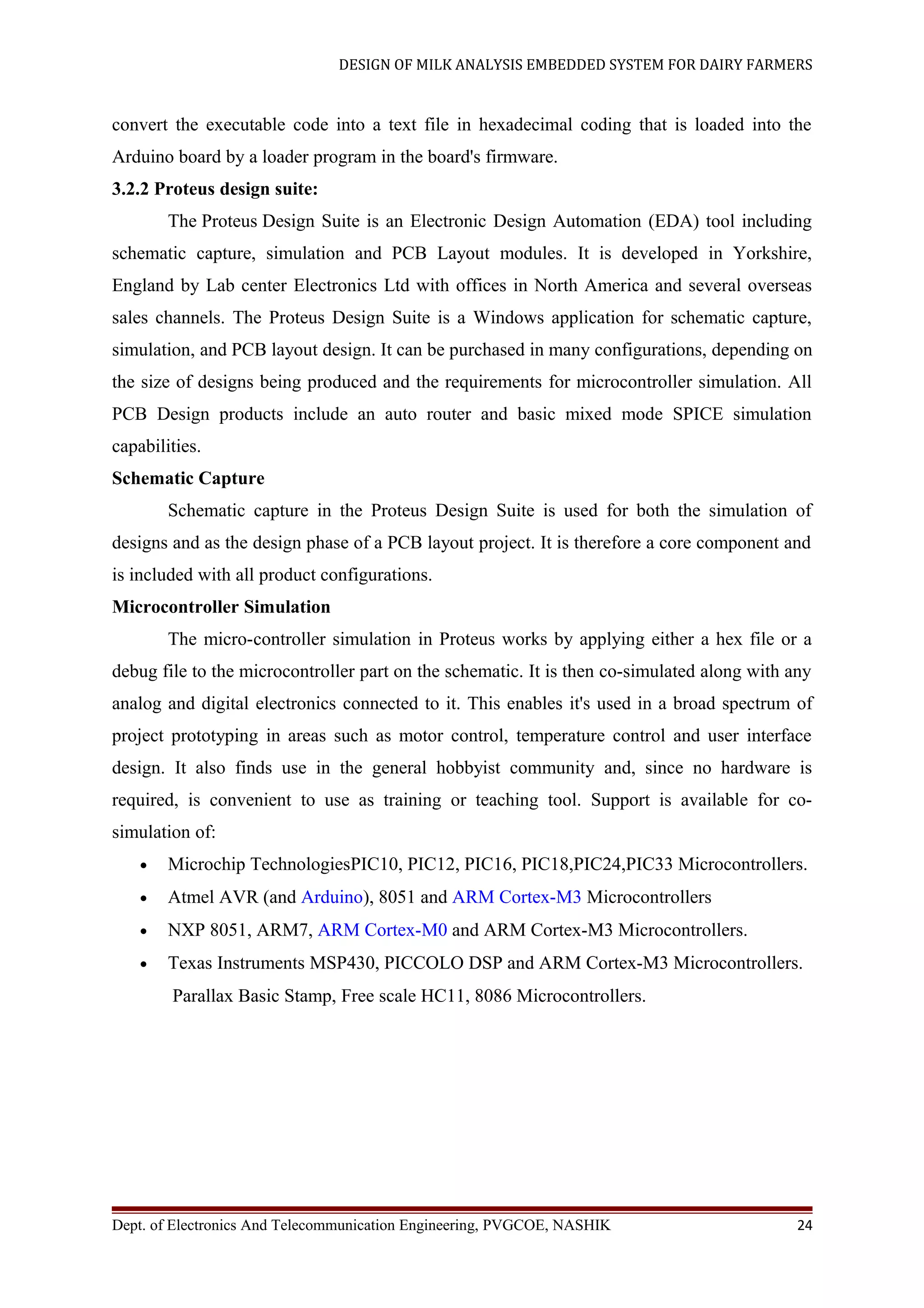 Design of Milk Analysis Embedded System for Dairy Farmers | DOC
