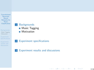 Convolutional recurrent neural networks for music classification | PDF | Digital Audio ...