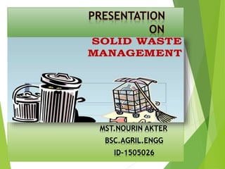 Slide of solid waste management | PPT