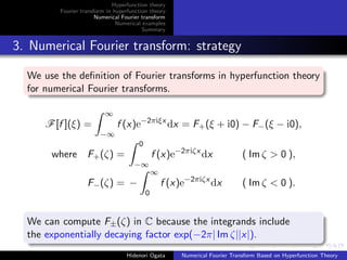 Numerical Fourier transform based on hyperfunction theory | PDF
