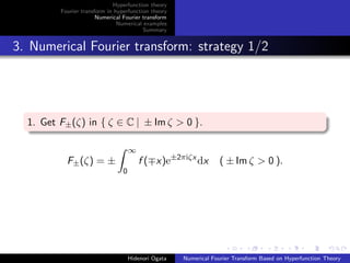 Numerical Fourier transform based on hyperfunction theory | PDF