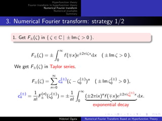 Numerical Fourier transform based on hyperfunction theory | PDF