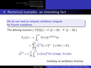 Numerical Fourier transform based on hyperfunction theory | PDF