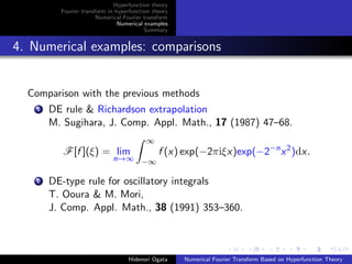 Numerical Fourier transform based on hyperfunction theory | PDF