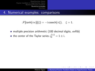 Numerical Fourier transform based on hyperfunction theory | PDF