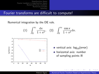 Numerical Fourier transform based on hyperfunction theory | PDF