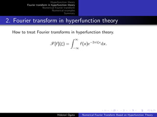 Numerical Fourier transform based on hyperfunction theory | PDF