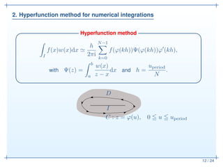 An application of the hyperfunction theory to numerical integration | PDF