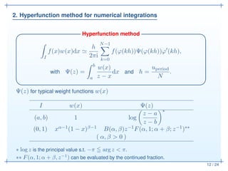 An application of the hyperfunction theory to numerical integration | PDF