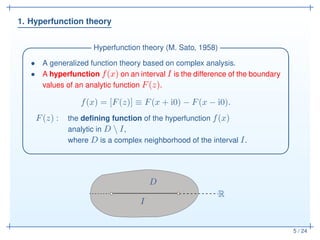 An application of the hyperfunction theory to numerical integration | PDF