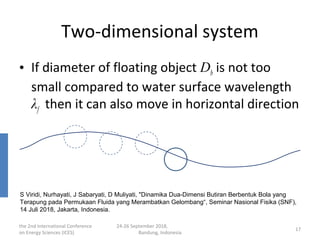 Floating Ball Dynamics for Harvesting Energy of Sinusoidal Water Wave | PPT